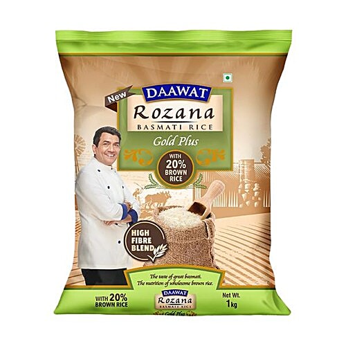 Buy Daawat Basmati Rice Rozana Gold Plus 1 Kg Online At Best Price of ...