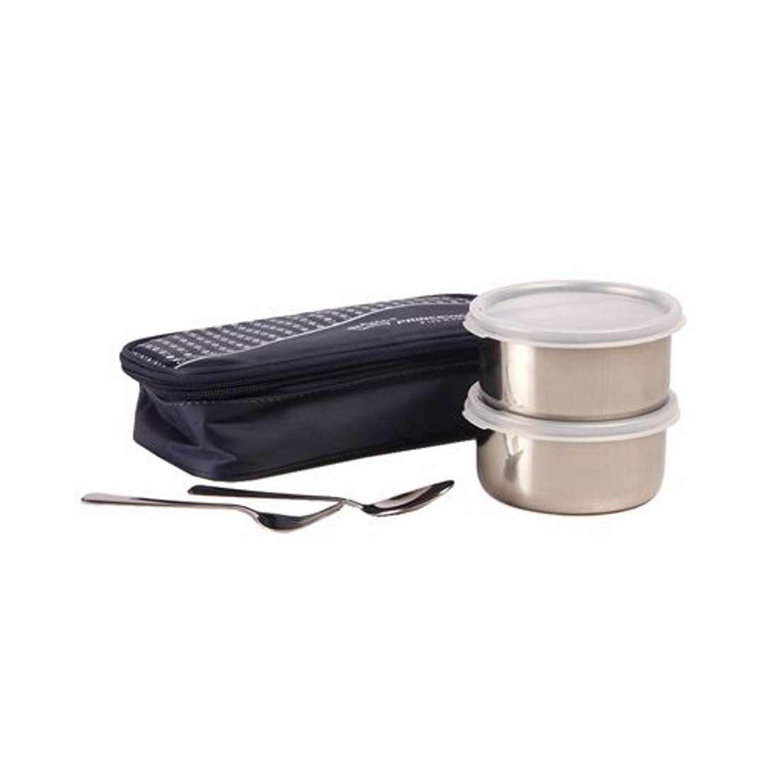 Buy Princeware Winner Lunch Pack - 2 Containers + 1 Spoon + 1 Fork ...