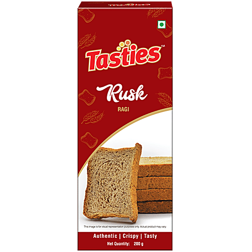 Buy Tasties Rusk Ragi 200 Gm Online At Best Price of Rs 58.50 - bigbasket