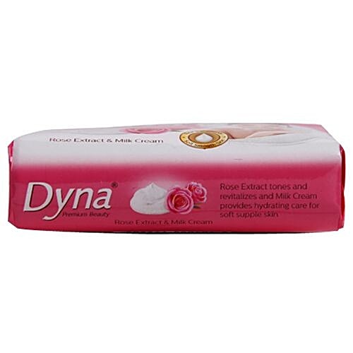 Buy Dyna Bathing Soap Milk Cream Rose 125 Gm Online At Best Price of Rs ...