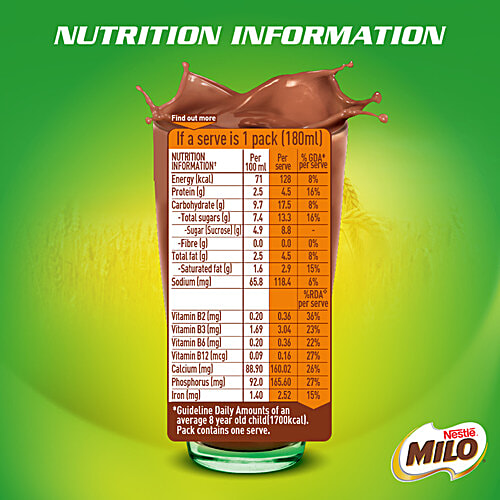Milo Drink Nutrition Facts | Besto Blog