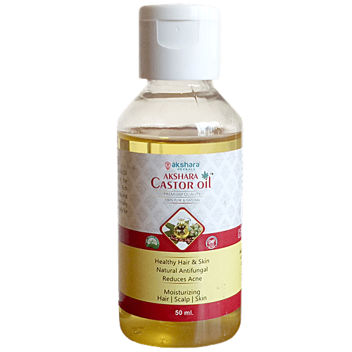 Buy Akshara Herbals Akshara Castor Oil 50 Ml Online At Best Price of Rs ...