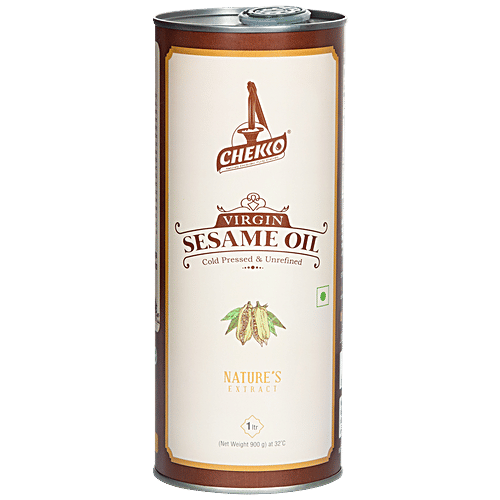 Buy Chekko Cold Pressed Virgin Sesame Oil 1 Ltr Online At Best Price of ...