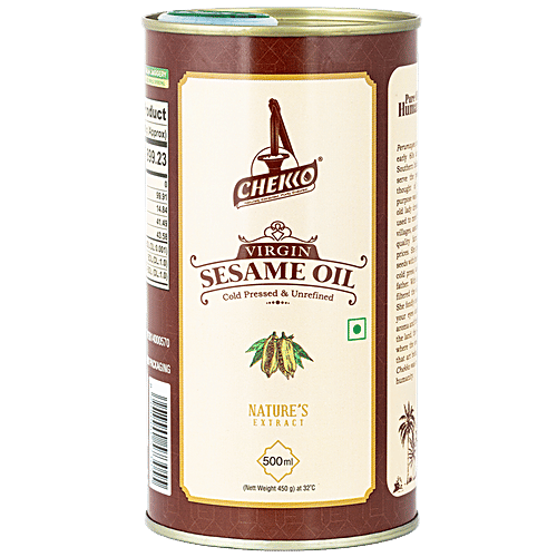 Buy Chekko Cold Pressed Virgin Sesame Oil 500 Ml Online At Best Price ...