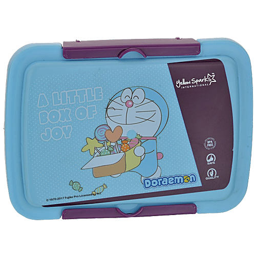 Buy Yellow Spark Doraemon Medium Size Lunch Box With Inner Container ...