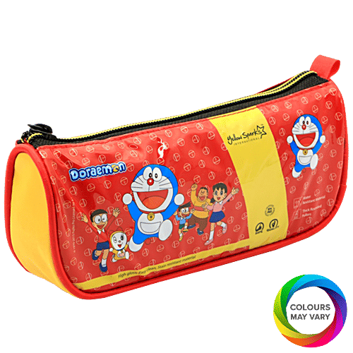 Buy Yellow Spark Doraemon Single Zip Pouch With Coloured Liner High ...