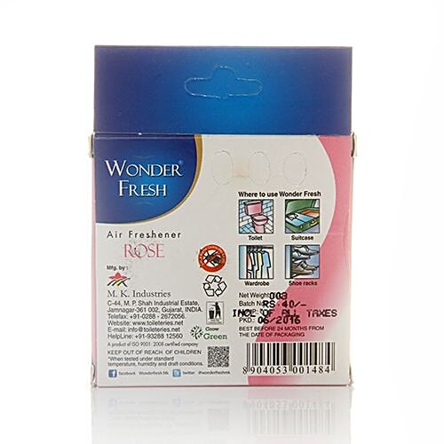Buy Wonder Fresh Air Freshner Rose 50 Gm Online At Best Price - bigbasket