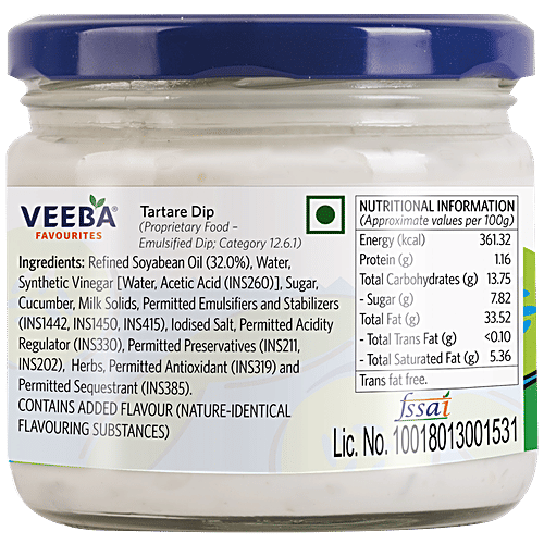 Buy Veeba Dip Tartare 300 Gm Online At Best Price of Rs 131 - bigbasket