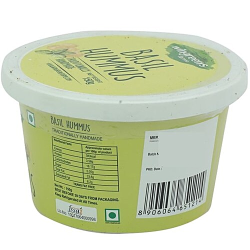 Buy Wingreens Farms Hummus Basil 150 Gm Online At Best Price of Rs 200 ...