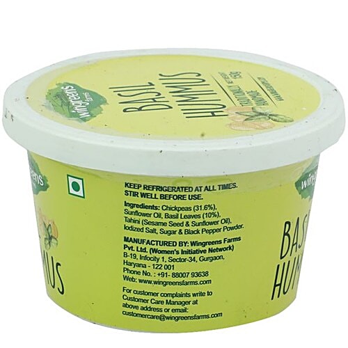 Buy Wingreens Farms Hummus Basil 150 Gm Online At Best Price of Rs 200 ...