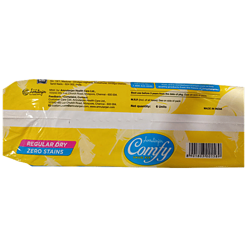 Buy Amrutanjan Sanitary Pads Comfy Snug Fit 6 Pcs Online At Best Price ...