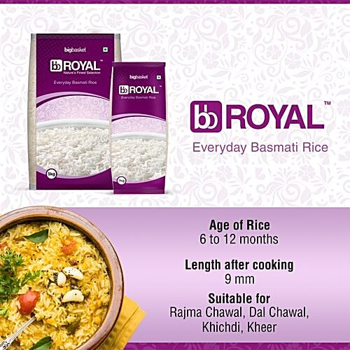 Buy Bb Royal Basmati Rice Everyday 1 Kg Online At Best Price of Rs 82 ...