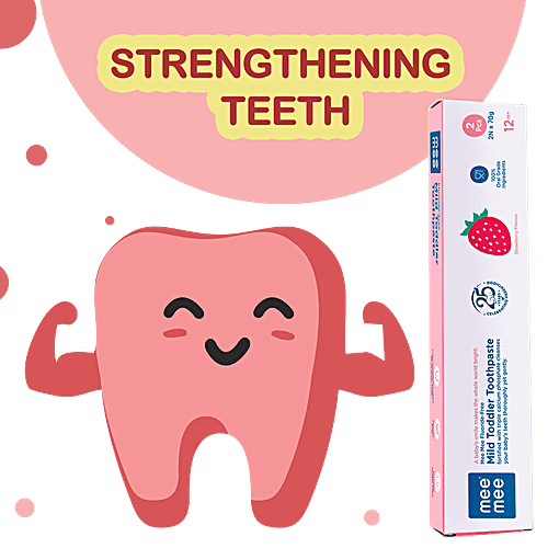 Buy Mee Mee Fluoride Free Toothpaste - Strawberry Flavour Online at ...