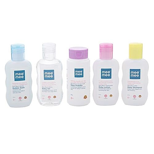 Buy Mee Mee Baby Care Travel Kit 300 gm (Pack of 5) Online at Best ...