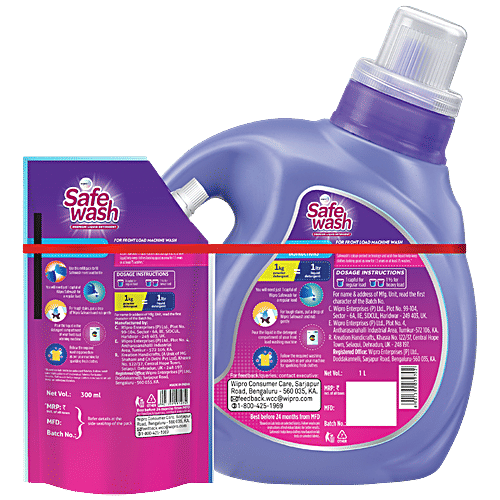 Buy Wipro Safewash Matic Front Load Liquid Detergent bottle Online at ...