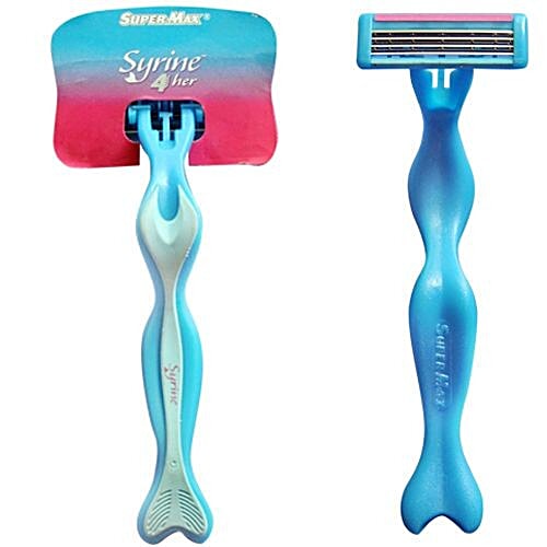 Buy Supermax Syrine 4 Blades Disposable Razor Women 1 Pc Online At Best ...