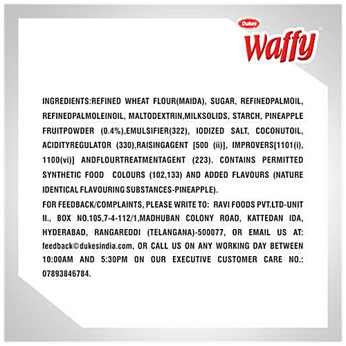 Buy Dukes Wafers Waffy Pineapple Flavor 75 Gm Online At Best Price of ...