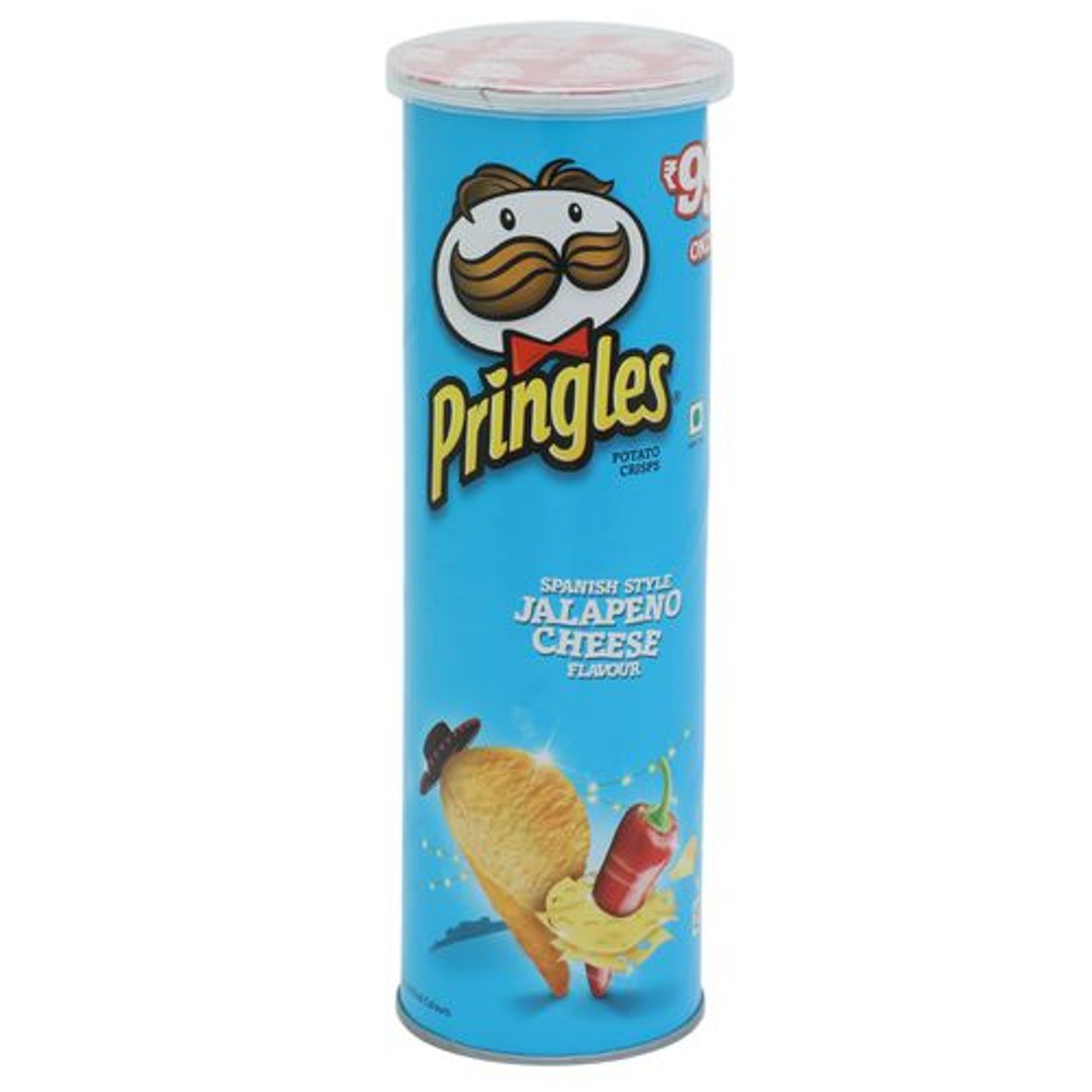 Buy Pringles Potato Crisps Spanish Style Jalapeno Cheese Flavour 110 Gm ...