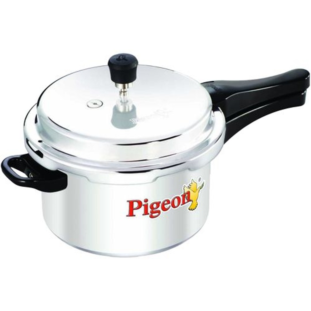 Buy Pigeon Pressure Cooker Deluxe Aluminium Outer Lid 5 Ltr Online At ...