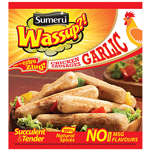 Buy Sumeru Chicken Sausages Garlic 200 Gm Online At Best Price of Rs ...