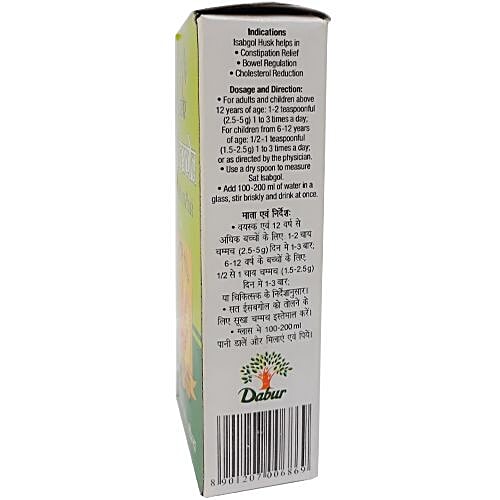 Buy Dabur Sat Isabgol - Effective Relief From Constipation 100 gm ...
