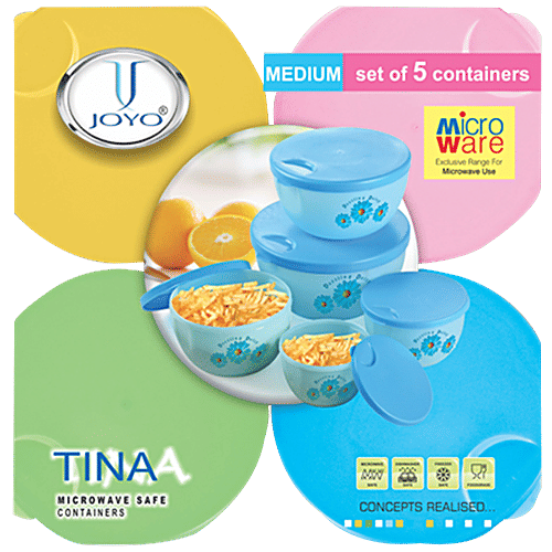 Buy Joyo Storage Container Set Tina Assorted Colour 5 Pcs Online At ...
