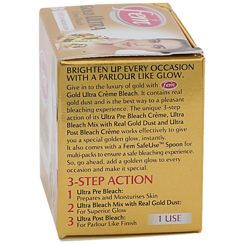 Buy Fem Cream Bleach Gold Ultra 10 Gm Online At Best Price of Rs 42 ...