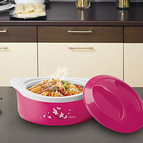 Buy Milton Plastic Insulated Casserole For Roti/Chapati - Pink, Marvel ...