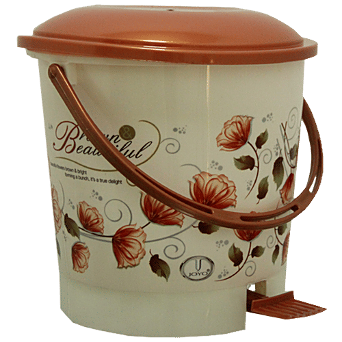 Buy JOYO Pedal Plastic Dustbin/Garbage Bin - Durable, Printed, Blue ...