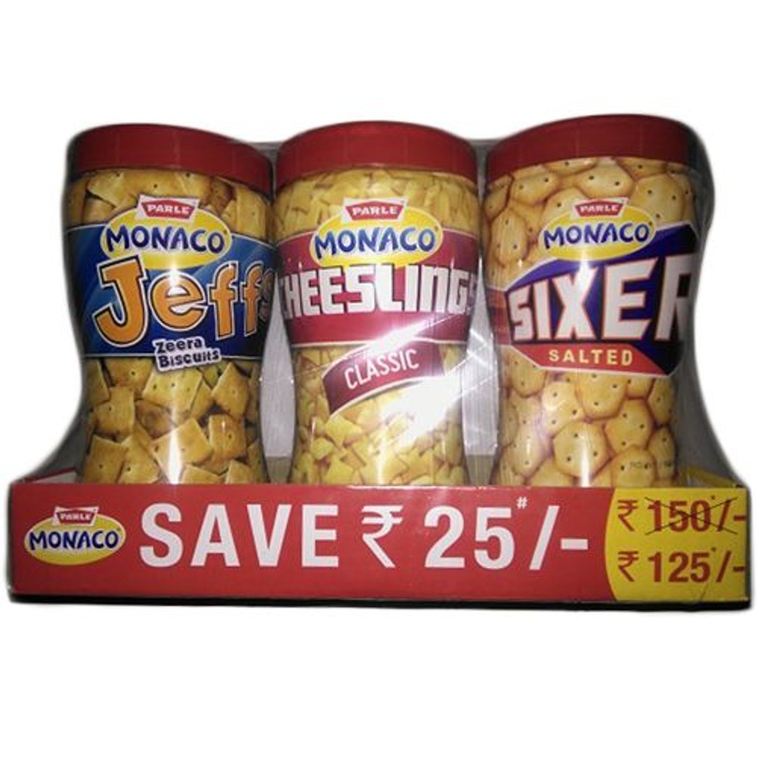 Buy Parle Monaco Cheeselings Biscuits - Sixer & Jalts Online at Best ...