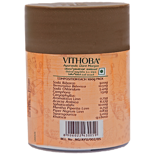 Buy Vithoba Dant Manjan - Ayurvedic Online at Best Price of Rs 33 ...