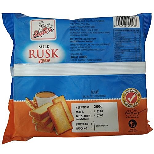 Buy Super Rusk - Milk Toast Online at Best Price of Rs 25 - bigbasket