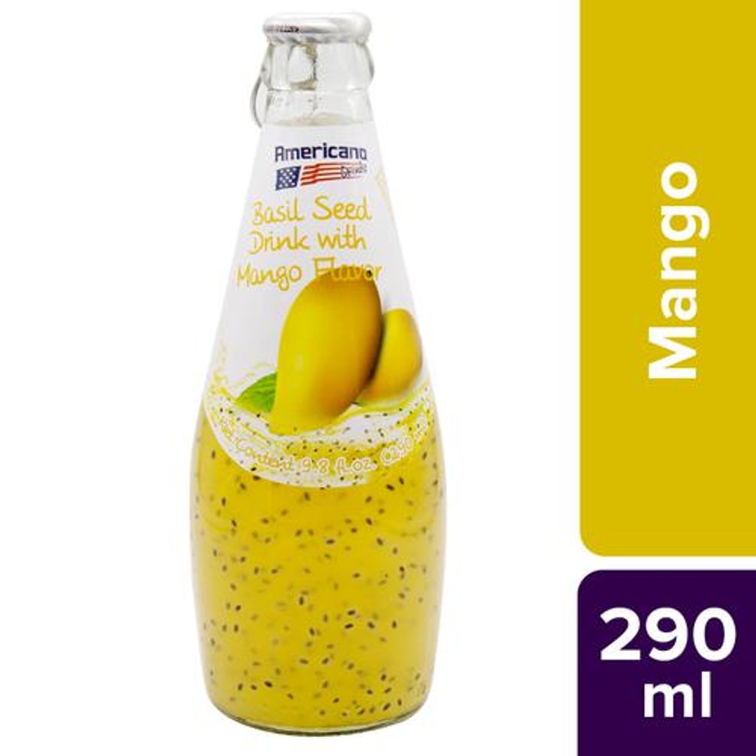 Buy Americana Basil Seed Drinks Mango 290 Ml Online At Best Price of Rs ...