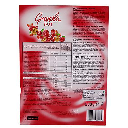 Buy Sante Granola Fruit 500 Gm Online At Best Price of Rs 435 - bigbasket