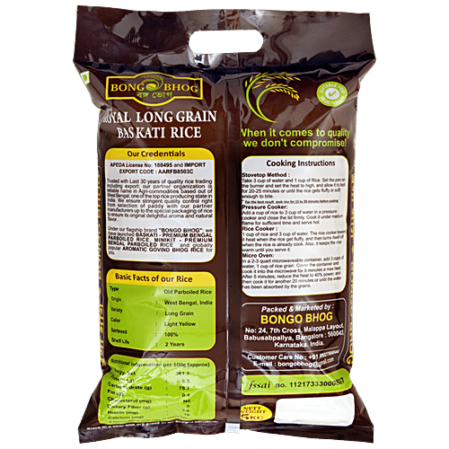 Buy Bongo Bhog Royal Long Grain Banskati Rice 5 Kg Online At Best Price ...