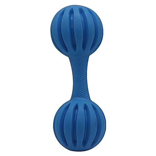 Buy DP Pet Chew/Toy Dumble Shape - Music Rubber Dog, Blue Online at ...