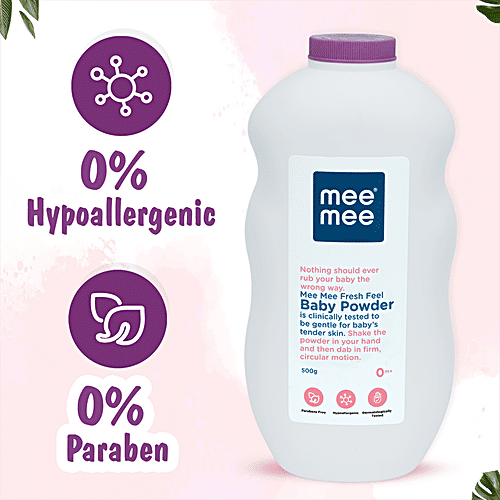 Buy Mee Mee Baby Powder - Fresh Feel 500 gm Online at Best Price. of Rs ...