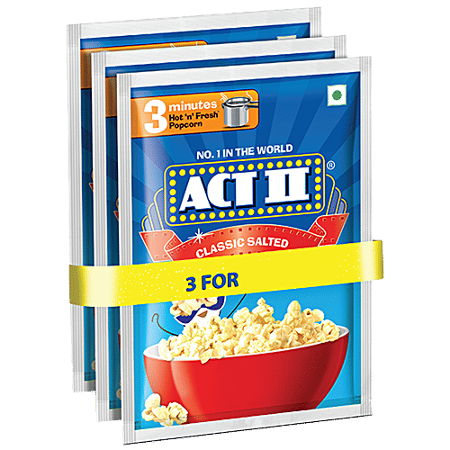 Buy ACT II Popcorn - Classic Salted, Snacks Online at Best Price of Rs ...