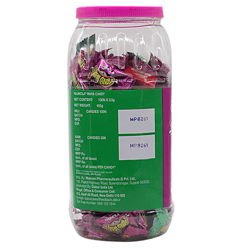 Buy Dabur Hajmola Maha Candy Aamimli 130 Pcs Jar Online At Best Price ...