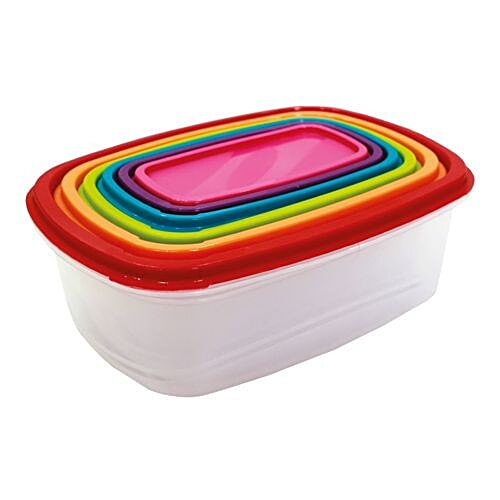 Buy Princeware Container Set - Assorted Colour 6 pcs Online at Best ...