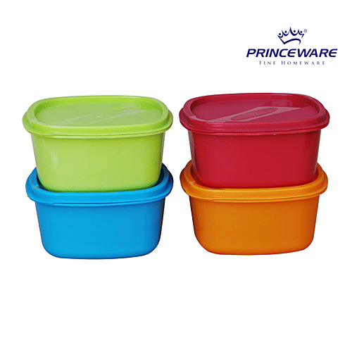 Buy Princeware Square Plastic Container Assorted Online at Best Price ...