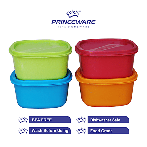 Buy Princeware Square Plastic Container Assorted Online at Best Price ...