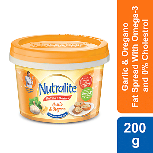Buy Nutralite Healthy Spread Garlic Oregano With Omega 3 Cholesterol ...