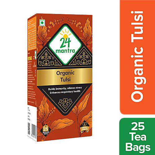 Buy 24 Mantra Organic Tulsi Tea Online at Best Price of Rs 170 - bigbasket