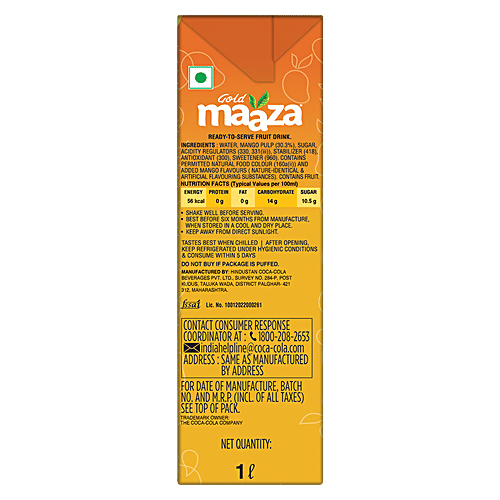 Buy Maaza Gold Fruit Juice 1 L Online At Best Price of Rs 120 - bigbasket
