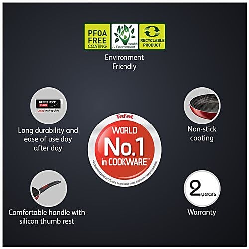 Buy Tefal Simply Chef 20 cm Non-Stick Fry Pan - Rio Red Online at Best Price of Rs 799 - bigbasket