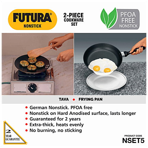 Buy Hawkins Non Stick Cookware Set Futura 2 Pcs Online At Best Price of ...