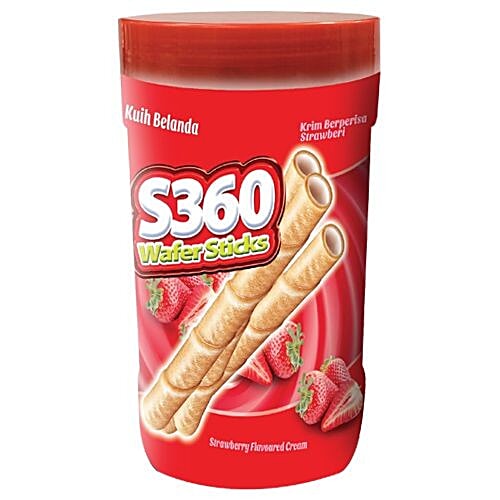 Buy Samudra Wafer Sticks - Strawberry Cream, S360 Online at Best Price ...