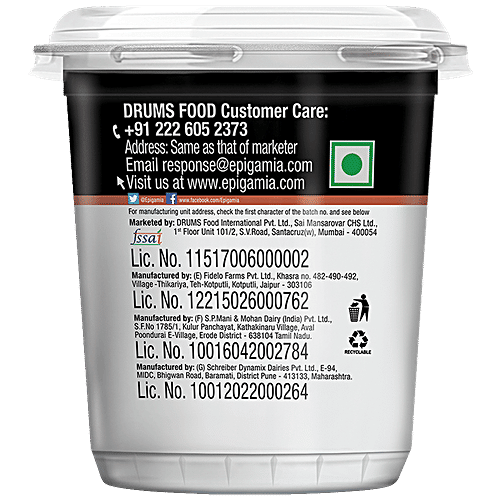 Buy Epigamia Curd Artisanal 400 Gm Cup Online At Best Price of Rs 100 ...