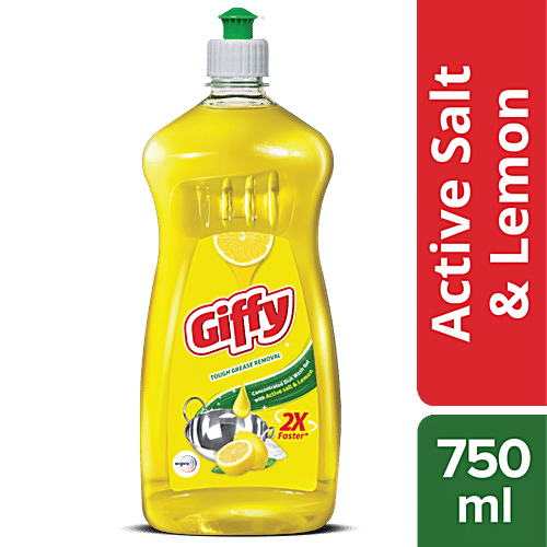 Buy Giffy Dishwash Gel Lemon Active Salt 750 Ml Online At Best Price of ...